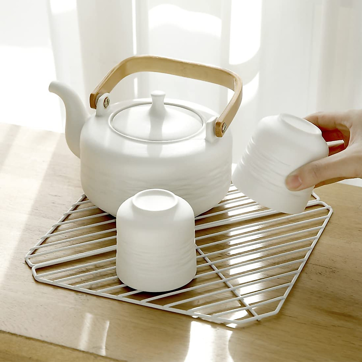 ALIMART Triangle Dish Drying Rack Corner Dish Drying Rack for Sink Kitchen Corner Dish Drainer Mat Plated Matel Steel Corner Sink Rack for Kitchen