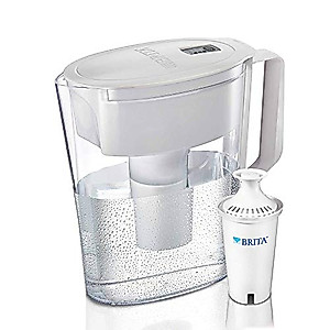 Brita SOHO White 5 cup Water Pitcher, 11.1 x 9.5 x 4.6", White