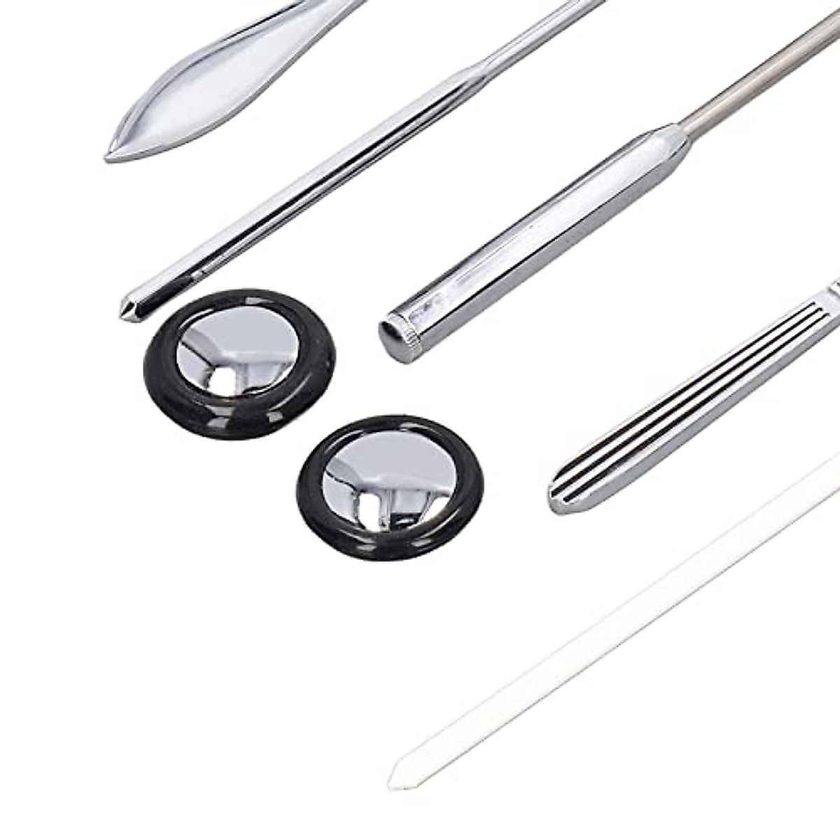 Hammer Set, Stainless Steel Neurological Hammer Silver 5PCS for Nervous System Exam