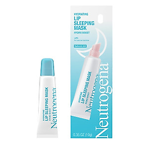 Neutrogena Hydro Boost Hydrating Lip Sleeping Mask with Hyaluronic Acid, Clear Overnight and Daily Moisturizing Treatment for Very Dry Lips, Fragrance Free Squeeze Tube Lip Balm, 0.35 oz