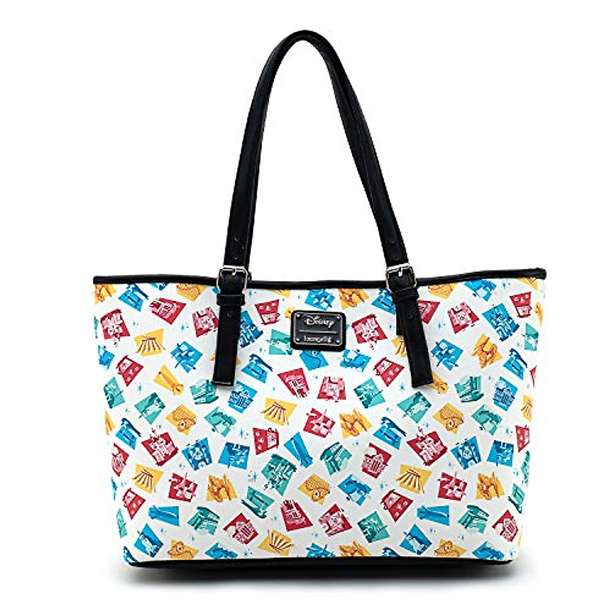 Loungefly: Disney 65th - Disneyland Attractions Tote Bag