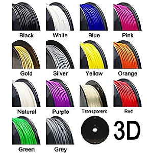 3D Printer Filament, Neatly Wound PLA Filament 1.75mm Dimensional Accuracy Fit Most FDM 3D Printers, Good Vacuum Packaging Consumables