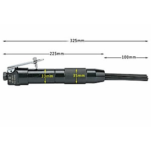 Pneumatic Derusting Tool Air Rust Remover Slag Cleaner Descaling Polisher 6-7mm