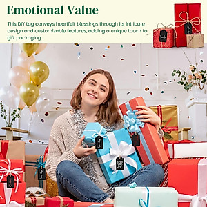 125pcs Black Paper Gift Tags with Free 200 Root Natural Jute Twine