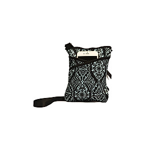 NuPouch Sling Hipster Cross Body Purse Women's Handbag, Blue Escape