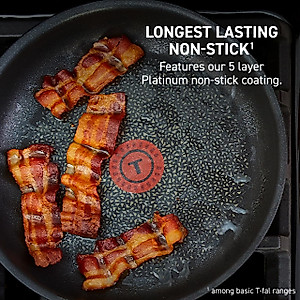 T-fal Ingenio Expertise Non Stick Cookware Set 14 Piece, Induction Oven Broiler Safe 500F, Detachable/ Removable Handle, Kitchen, Pots and Pans, RV, Camping, Fry Pans, Saucepans, Dishwasher Safe, Blue