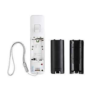 Trenro Wii Remote Controller Battery Cover, 2 Pack Back Cover Replacement for Nintendo Wii/Wii U Remote -Black