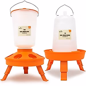 Roosty's Chick Feeder and Waterer Kit, Chicken Feeder and Waterer Set, 1.5kg Poultry Feeder and 1.5L Chick Waterer - Baby Chick Feeder, Baby Chick Waterer, Chicken Starter Kit, Baby Chicken Supplies
