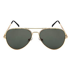 Edge I-Wear 12 Pack Aviators Bulk Sunglass Men Pilot Spring Hinge Wholesale Sunglasses (N25095AS-AP)