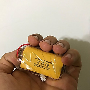 (5 Pack) 3.6v 900mAh Ni-Cd Exit Sign Emergency Light Battery Exitronix 10010037 Max Power B2-0031 Unitech AA900MAH Unitech LEDR-1 6200RP Dantona CUSTOM-318 OSA230 Lowes 253799 BGN800-3GWP-PR326EC
