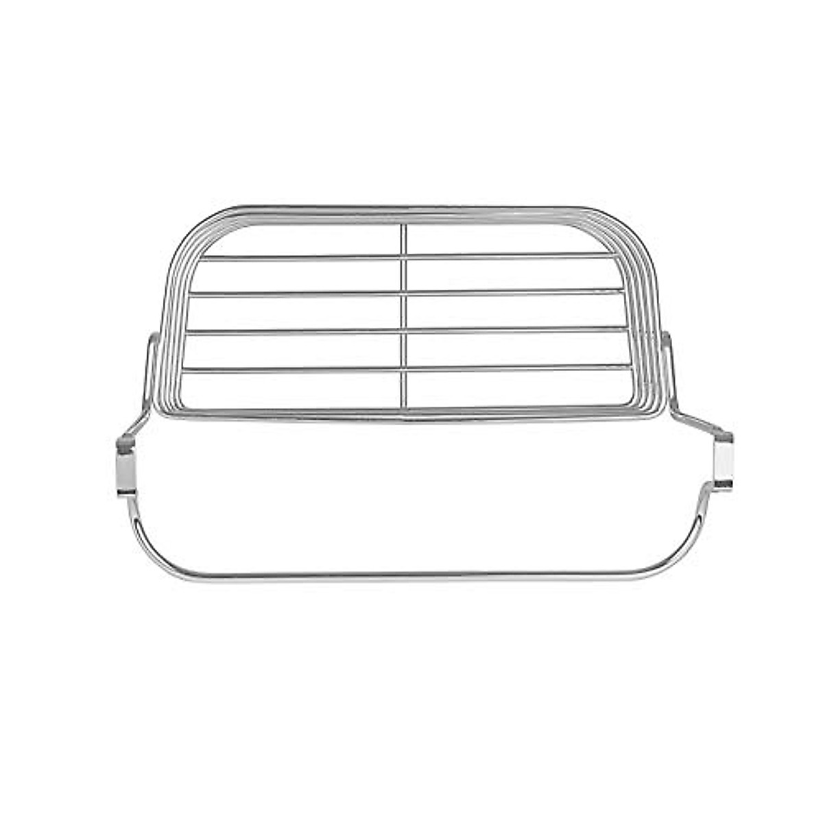 Spectrum Diversified Duo Over-The-Cabinet Towel Bar & Medium Basket, No Installation 2-in-1 Basket & Towel Bar, Under Sink Storage & Organization, Small, Chrome