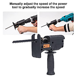 Reciprocating Saw, Electric Reciprocating Saw Handheld Reciprocating Saw Electric Hand Saw Electric Drill Accessories For Woodworking, Household, Garden