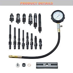 Prokomon 17 pc Diesel Engine Cylinder Compression Tester Tool Kit Set Automotive Compressor