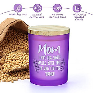 Gifts for Mom, HOTIOGA Mom Gifts from Daughter and Son Funny Scented Candles Mother Presents for Christmas Mothers Day Birthday Thanksgiving