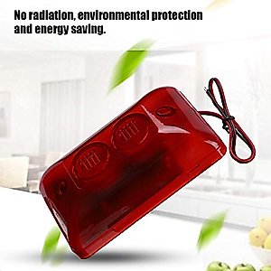 12V 15W Wired Strobe Siren,Sound and Light Alarm System,Sound Alarm Strobe Flashing Red Light 120dB for Home Security