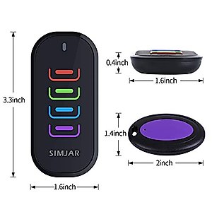Key Finder with an Extra Transmitter & Up to 131ft Working Range in Open Space, Wireless Remote Control RF Key Finder Locator for Keys Wallet Phone Glasses Luggage Pet Tracker