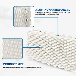 DFD 4-Pack WF813 Humidifier Filter Compatible with Equate Eqwf813 Eq-2119-Ul,Replacement for ReliOn RCM-832,RCM-832N and ProCare PCWF813 Cool Mist Humidifiers Wick Filters