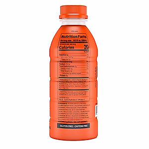 PRIME Hydration ORANGE | Sports Drinks | Electrolyte Enhanced for Ultimate Hydration | 250mg BCAAs | B Vitamins | Antioxidants | 2g Of Sugar | 16.9 Fluid Ounce | 12 Pack