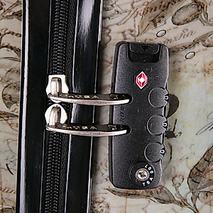 InUSA Paris Print Luggage with Spinner Wheels | Durable Lightweight Hardside Suitcase | Travel Bag with Handle and Trolley | (20in, 24in, 28in) 3 Piece Set