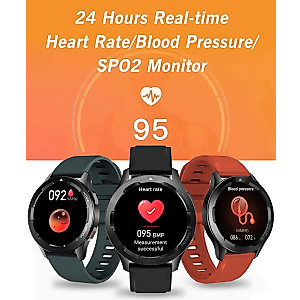 Smart Watches for Men 1.32 in Full Touchscreen Waterproof Smartwatch Bluetooth Call Dial Sports Calories Steps Counter Fitness Tracker Android iOS