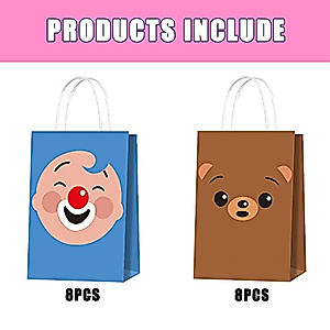 Yizeda 16 Pcs Blim Blim Paper Bags Party Gift Bags Blim Blim Birthday Gift Bags for Kids boy girl Birthday Party Decorations