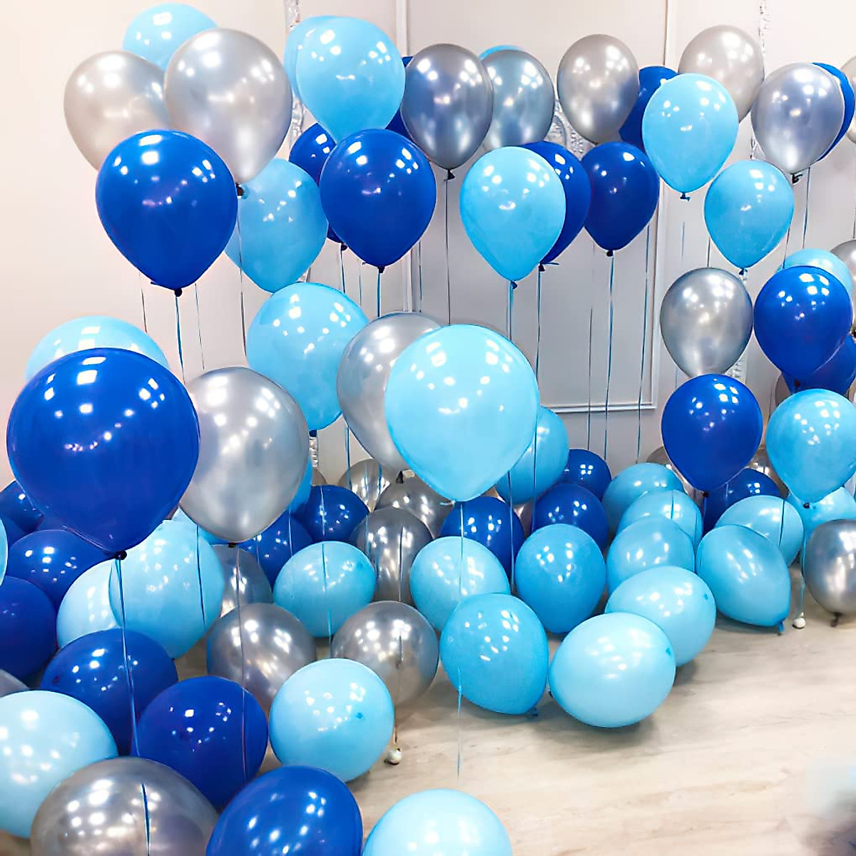 Royal Blue Balloons 18 12 5 Inch, 85pcs Royal Blue Balloon Garland Arch Kit Different Sizes Latex Birthday Party Balloons Baby Shower Graduation Decorations Gender Reveal Balloons