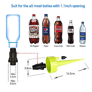 Upgraded Plant Waterer, Self Watering Spikes System, Plant Watering Devices with Slow Release Control Valve Switch, Automatic Vacation Drip Irrigation Watering Stakes for Indoor & Outdoor Plants