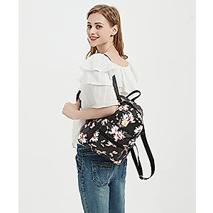 American Shield Girls Mini Waterproof ipad Backpack Casual Lightweight Light Strong Sport Daypack 06051 (Black5)