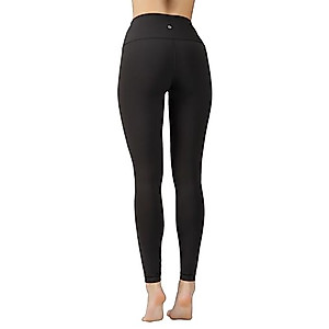 90 Degree by Reflex Squat Proof High Waist Interlink Leggings for Women - Black - Medium