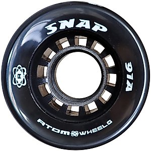 Atom Snap Indoor Roller Skate Wheels (Black)