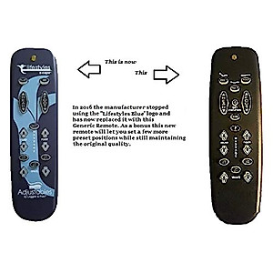 Lifestyles S-Cape Replacement Remote (New 2020 Black Version) by Leggett and Platt for Adjustable Bed