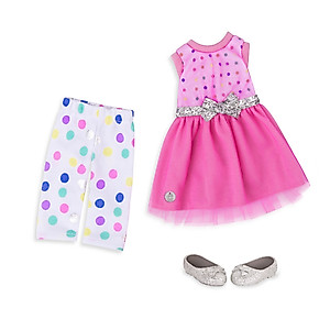 Glitter Girls by Battat - Stay Sparkly Dress & Leggings Regular Outfit - 14" Doll Clothes & Accessories For Girls Age 3 & Up – Children’S Toys