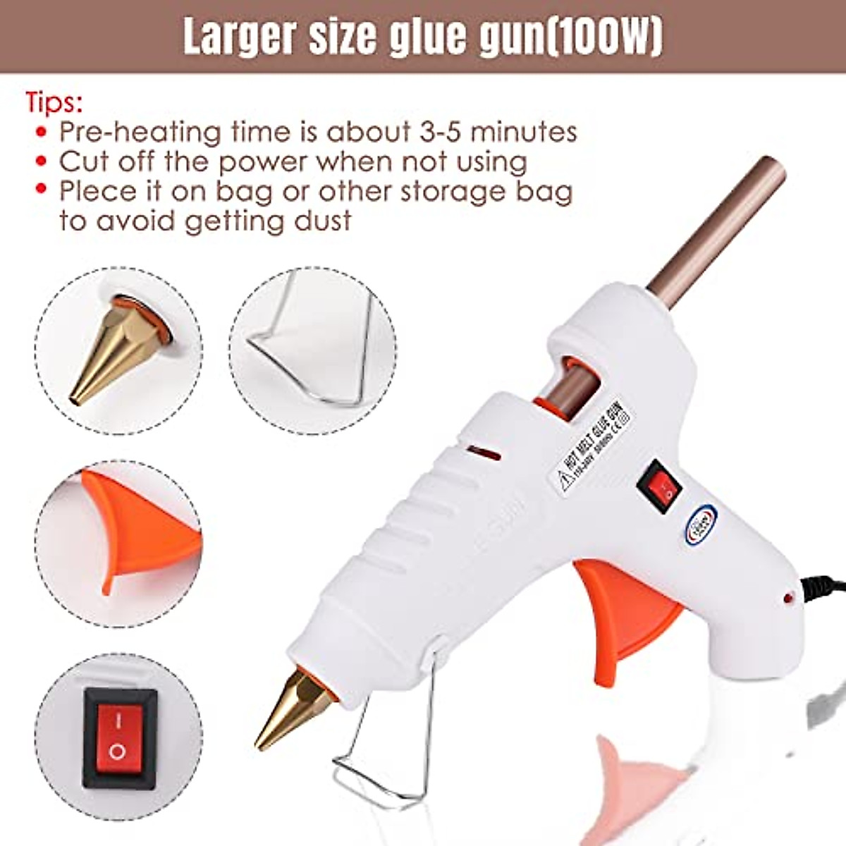 Glue Sticks, 12Pcs Wax Seal Sticks with Seal Glue Gun Set for Stamp Seals, Wedding Invitations, Envelopes Seal, Package Decoration Seal