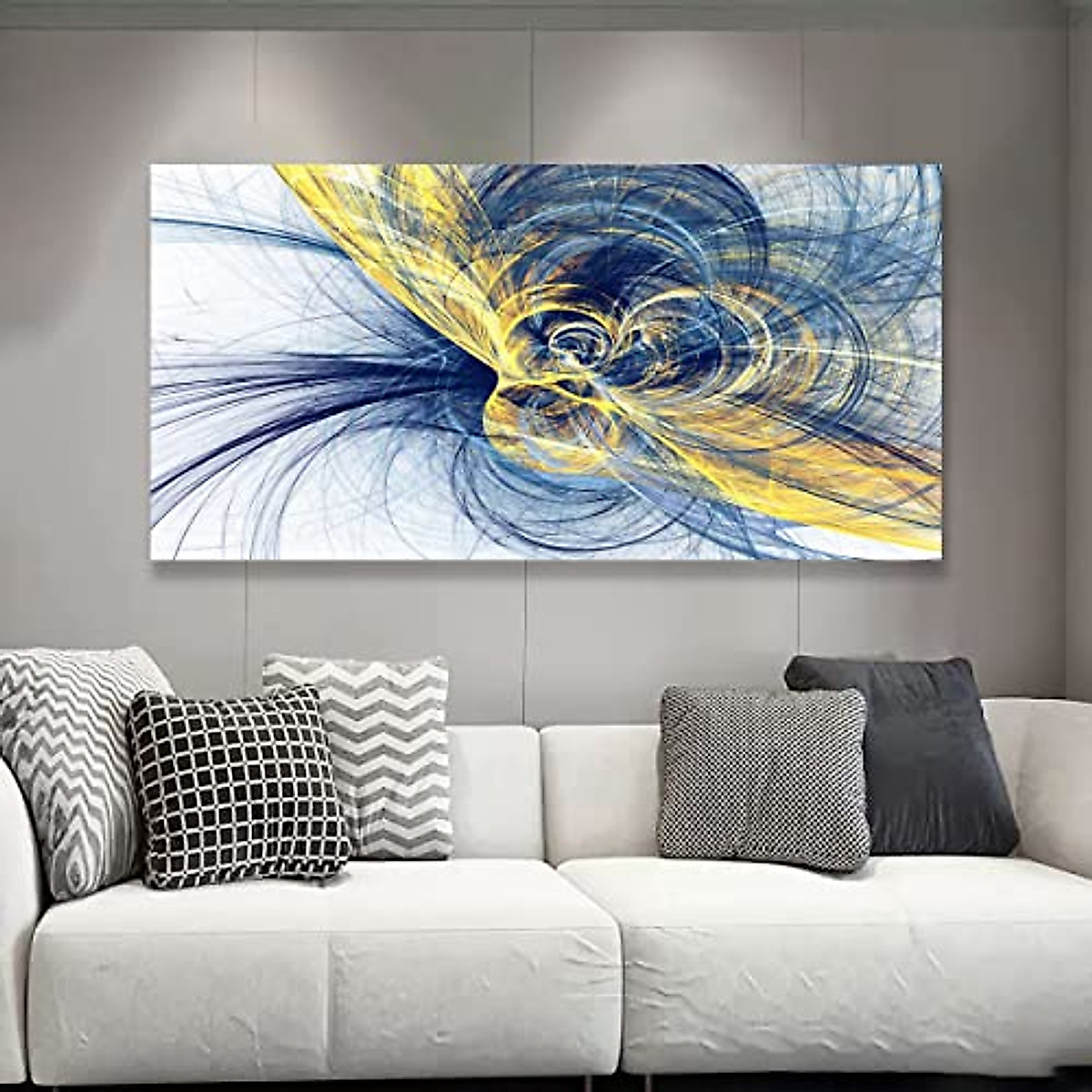 Abstract Pictures Canvas Wall Art for Living room Bedroom or Bathroom Wall Decor,Abstract art Wall Art Print Paitnings for home Decor,Line drawings Waterproof Stretched Ready to Hang-20x40inches
