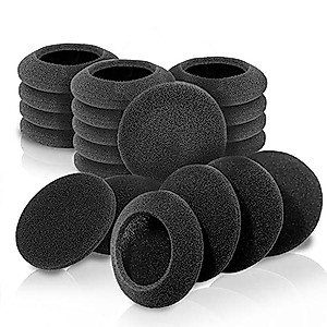 10 Pairs 60mm/2.4" Replacement Foam Ear Pud Earpads Sponge Cushion Covers for Logitech H600, H330, H340 / Sony MDR-G45LP,MDR-G55LP ,MDR-G410LP, MDR-G101LP, MDR-G42LP, DR-220DPV, MDR-G45 ,IF240R,SRF-HM33, MDR-027 ,MDR-222 ,SRF-H4,MDR-NC5 ,MDR-NC6s,MDR-023