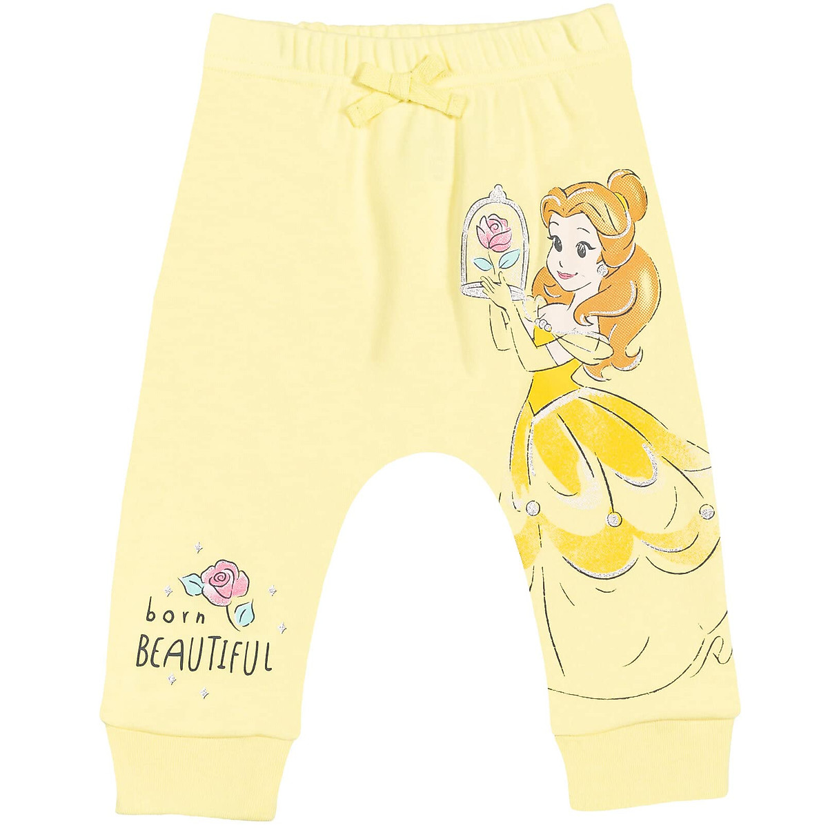 Disney Princess Belle Aurora Cinderella Infant Baby Girls 4 Pack Pants 12 Months