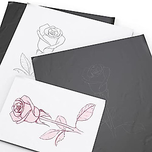 MyArtscape Graphite Transfer Paper, 18" x 24" - 10 Sheets - Black Waxed Carbon Paper - for Drawing, Tracing and Transfer - Premium Arts and Crafts Supplies