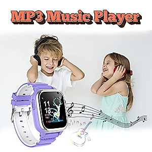 ROMONLON Kids Smart Watch Girls Boys - Smart Watch for Kids Watches Ages 4-12 Years with 16 Learning Games Alarm Clock Music Player Calculator Recorder Flashlight Children Toys Gifts