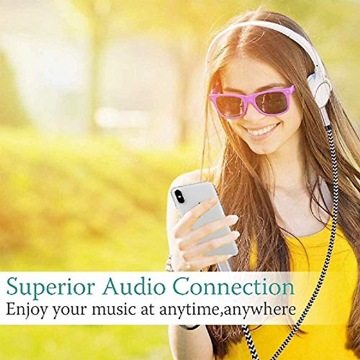 [Apple MFi Certified] AUX Cord for iPhone, Veetone 2Pack Lightning to 3.5mm AUX Stereo Audio Cable Compatible with iPhone 12/12 Pro/11/XS/XR/X 8/iPad, iPod to Home Speaker/Car Stereo/Headphone(Silver)