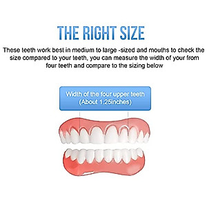 Braces Snap On Instant Perfect Smile veneers Dentures Comfort Fit Flex Teeth veneers - Denture for Top and Bottom Teeth to Make White Tooth Beautiful Neat