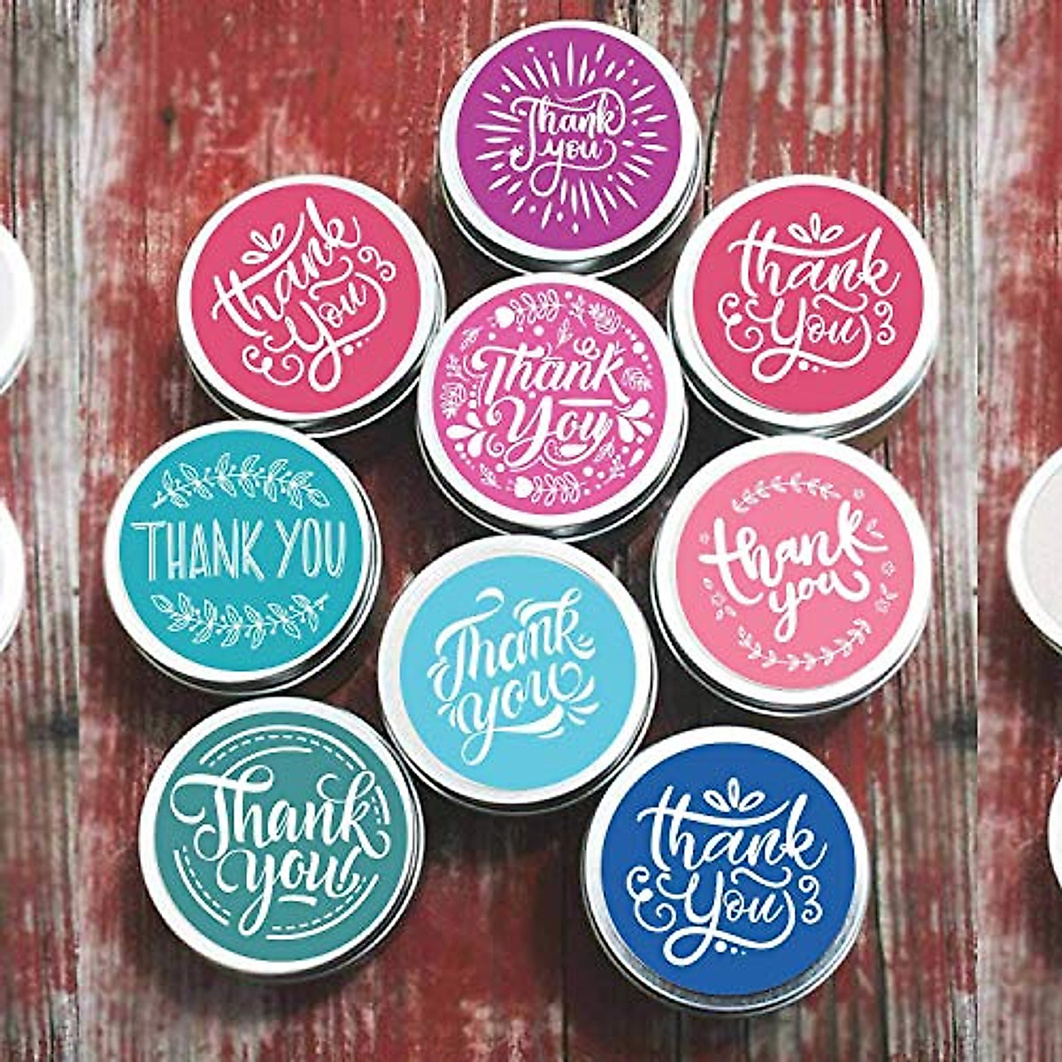 Thank You Stickers Roll of 1000 1.5 Inch 8 Designs Thank You Sticker Small Business Thank You Stickers Pink Thank You Stickers for Packaging Stickers Thank You Large Thank You Stickers
