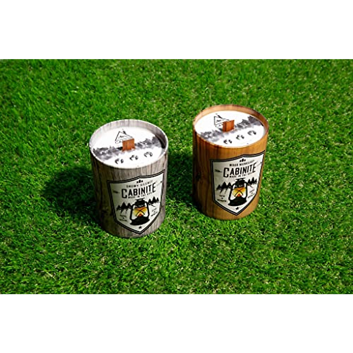 Cabinite Log Cabin Collection, Wild Woods Scented Candle. Eco-Friendly Candle Made with Coconut/Apricot Wax. Over 55+ Hour Burn time. Handmade in The USA.