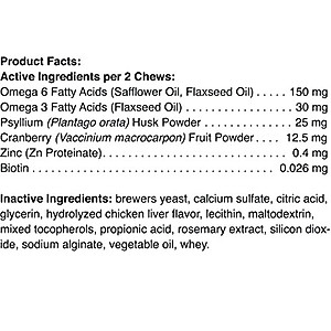 Pet Naturals Hairball for Cats with Omega 3, Chicken Flavor, 30 Chews - Can Help Eliminate Hairballs and Manage Excess Shedding - No Corn or Wheat