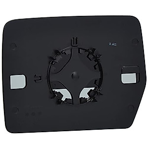Passenger Side Non-heated Mirror Glass w/backing plate, Ford F150 (does not fit STX models), Mark LT, 6 13/16" x 9 1/8" x 10 1/2" (w/o Blind Spot)
