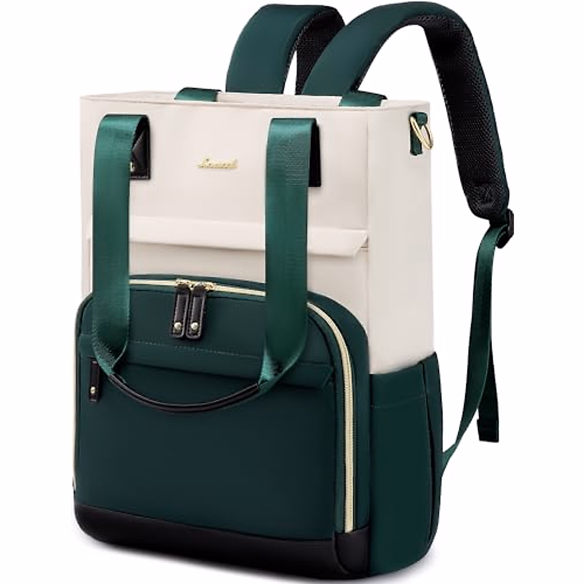 LOVEVOOK Work Backpack for Women, 15.6 Inch Anti Theft Backpack with Luggage Strap, Large Capacity Backpack, Waterproof Laptop Backpack for College, Travel, Commuter