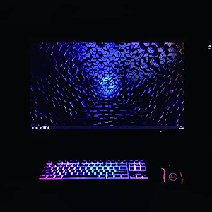 ROZELLA HOME Pudding Keycaps PBT Double- Shot OEM Profile ANSI Layout Compatible 60 61 87 TKL 104 108 Percent Mechanical Gaming Keyboard (Cyan)