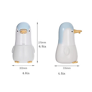 Refillable Liquid Hand Soap Dispenser Automatic Rechargeable Foaming Soap Dispenser, Touchless Hand Free Soap Sensor Dispenser with usb charging for Kitchen, Bathroom, Office & Hotel Bottles Dispenser