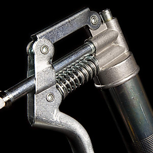 Workforce Mini Grease Gun, for 3 oz. Cartridges, 12 In. Flexible Extension, 4 In. Rigid Extension - L1305