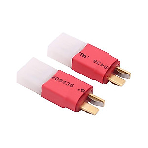 OliRC 2pcs T-Plug Style Male to plug for Big Tamiya Female Adapter Connector(C129-2)