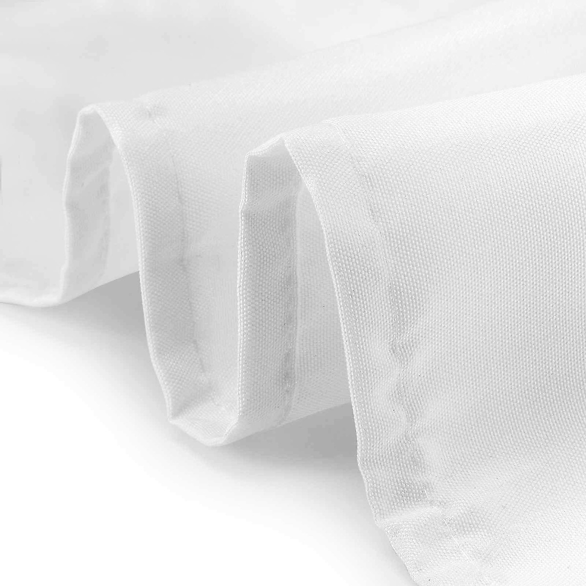 Lann's Linens - 90" x 156" Premium Tablecloth for Wedding/Banquet/Restaurant - Rectangular Polyester Fabric Table Cloth - White